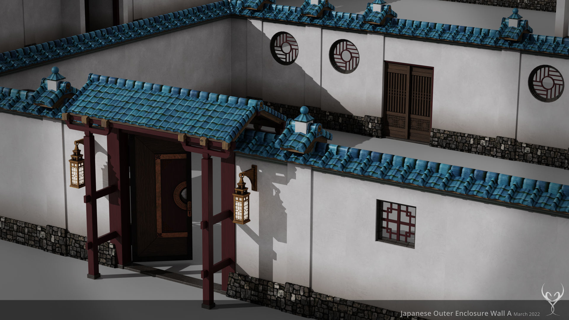 3D model JA Kit 00 Outer Enclosure Wall A VR / AR / low-poly | CGTrader