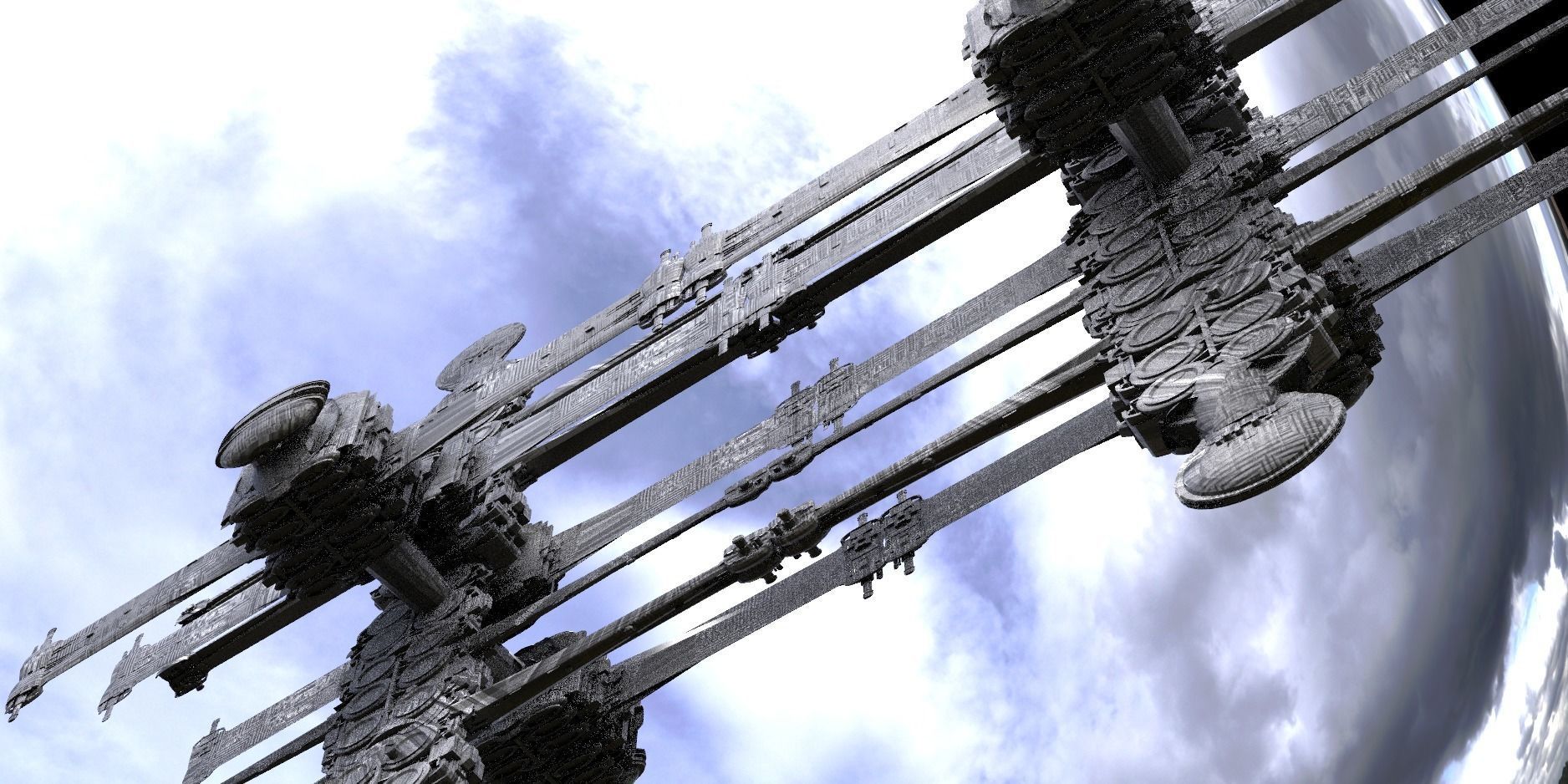 Alien satellite 5 3D model | CGTrader