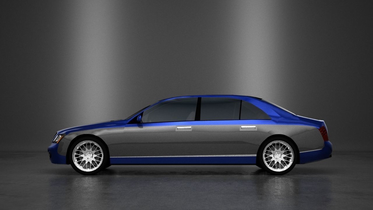 Maybach 2002 free 3D model | CGTrader