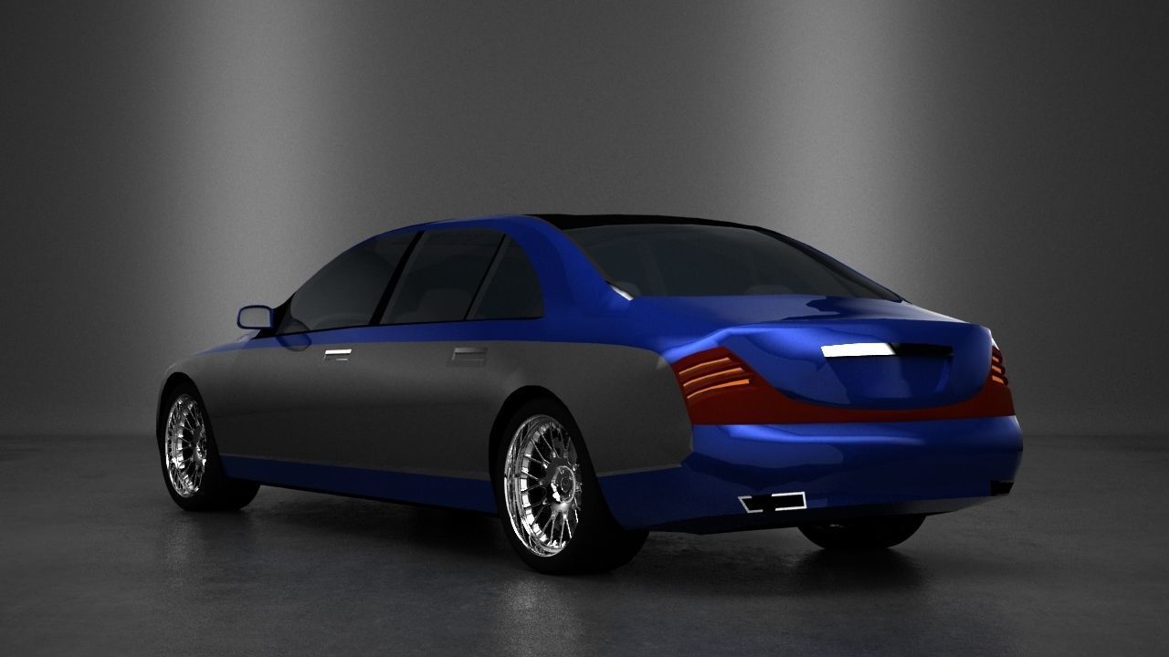 Maybach 2002 free 3D model | CGTrader