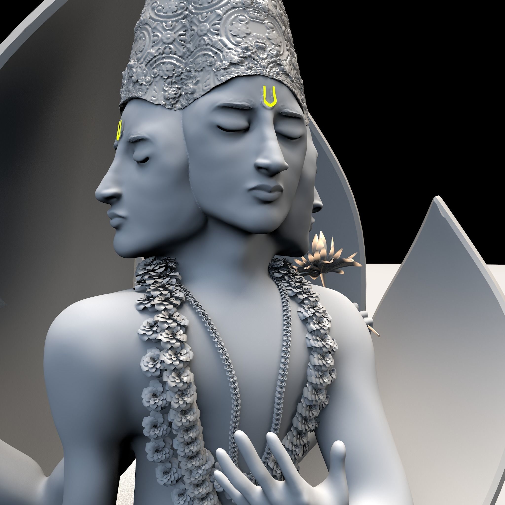 Lord Brahma 3D model | CGTrader