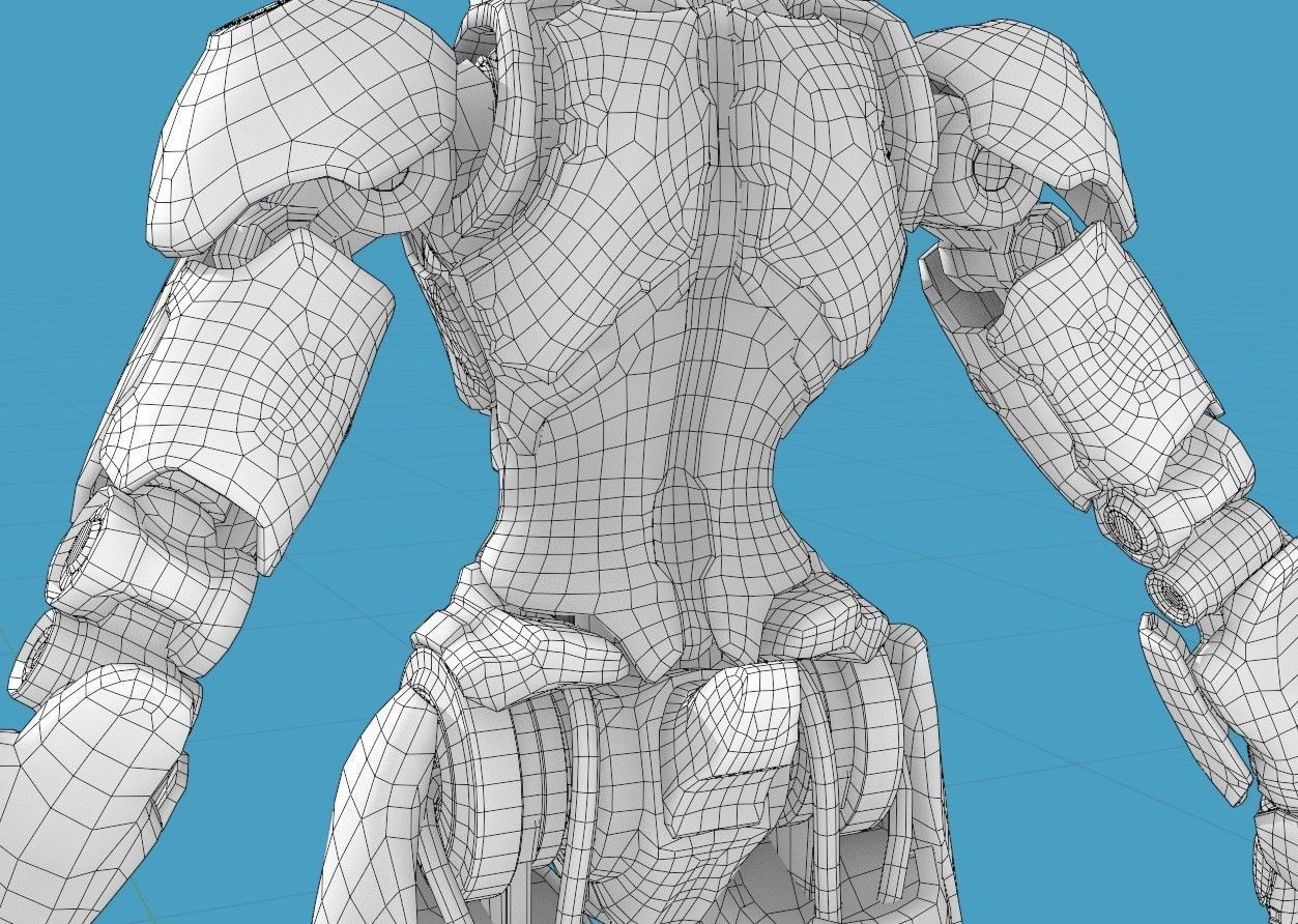 3D model Wabbit Wobot - The antrhopomorphic rabbit SCI-FI ROBOT VR / AR ...