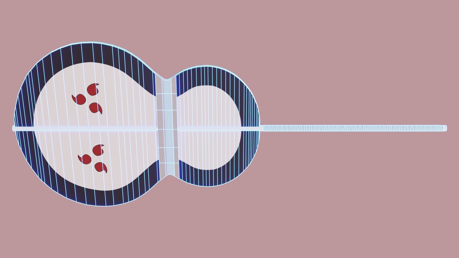 Gunbai pencil 3D model | CGTrader