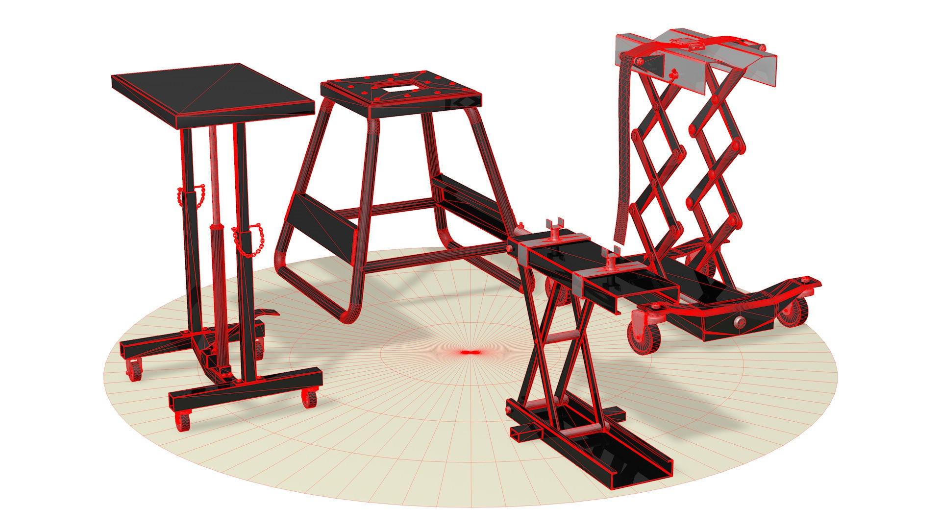 Motorcycle lifts 4 3D model | CGTrader