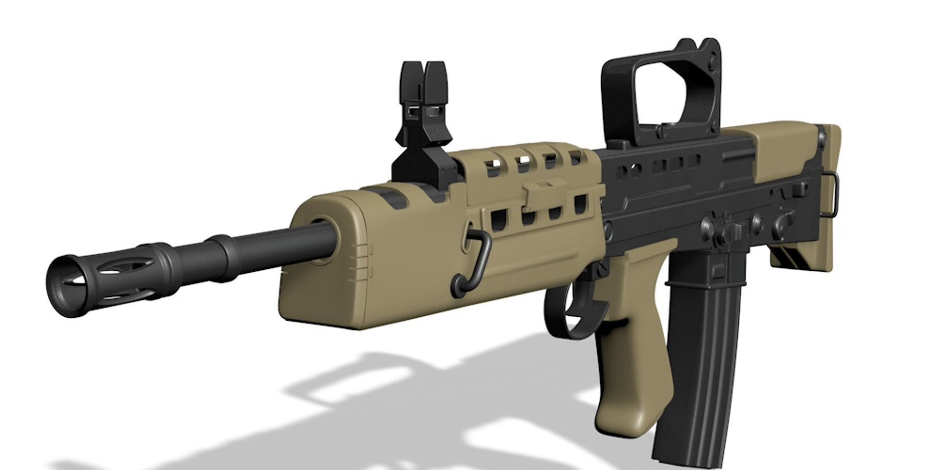 England assault rifle L85A2 3D model | CGTrader