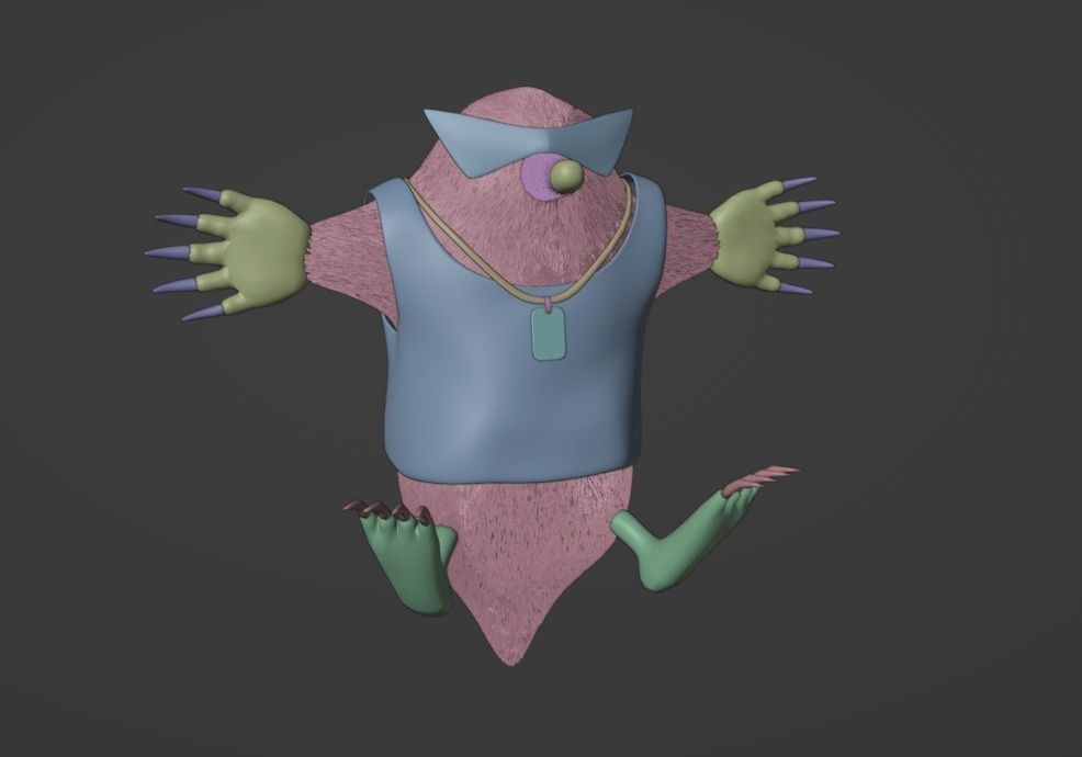 3D model Mole - Game-ready character VR / AR / low-poly | CGTrader