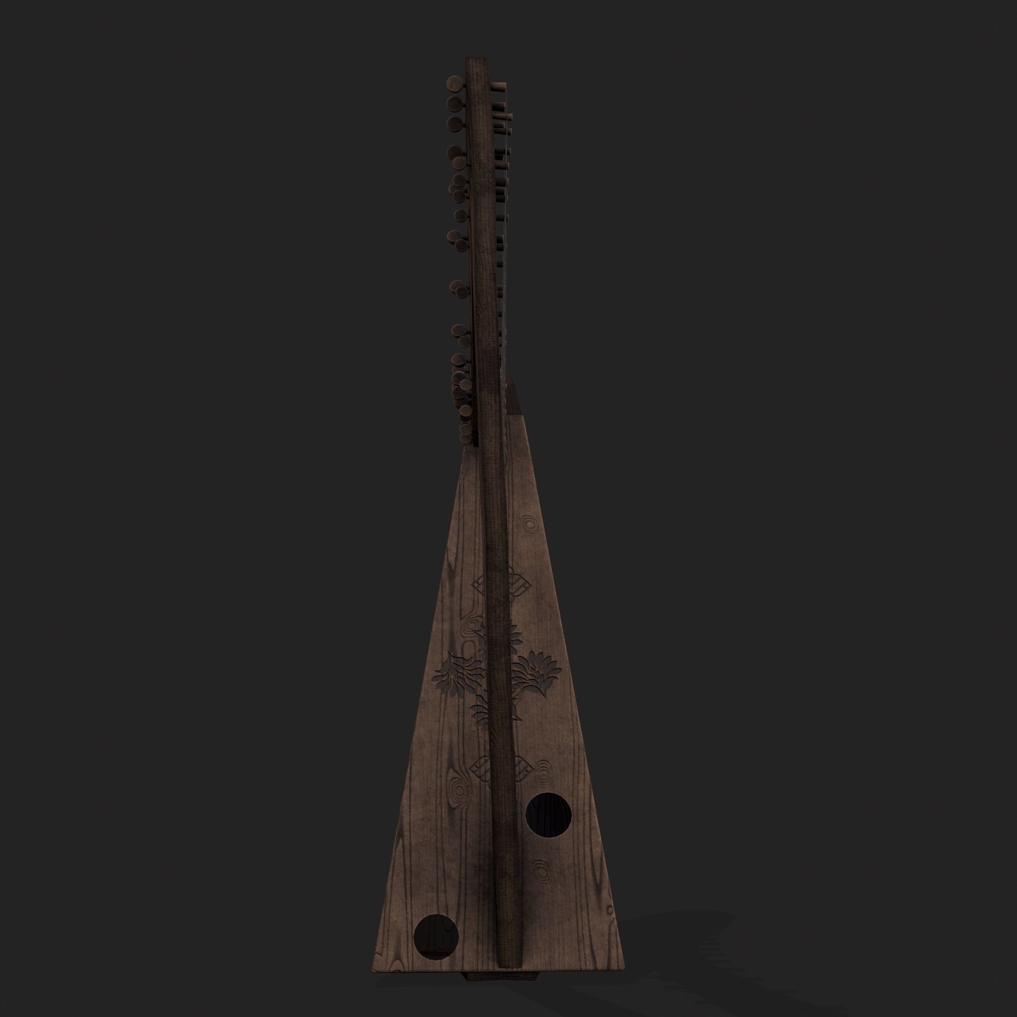 3D model Medieval Harp VR / AR / low-poly | CGTrader