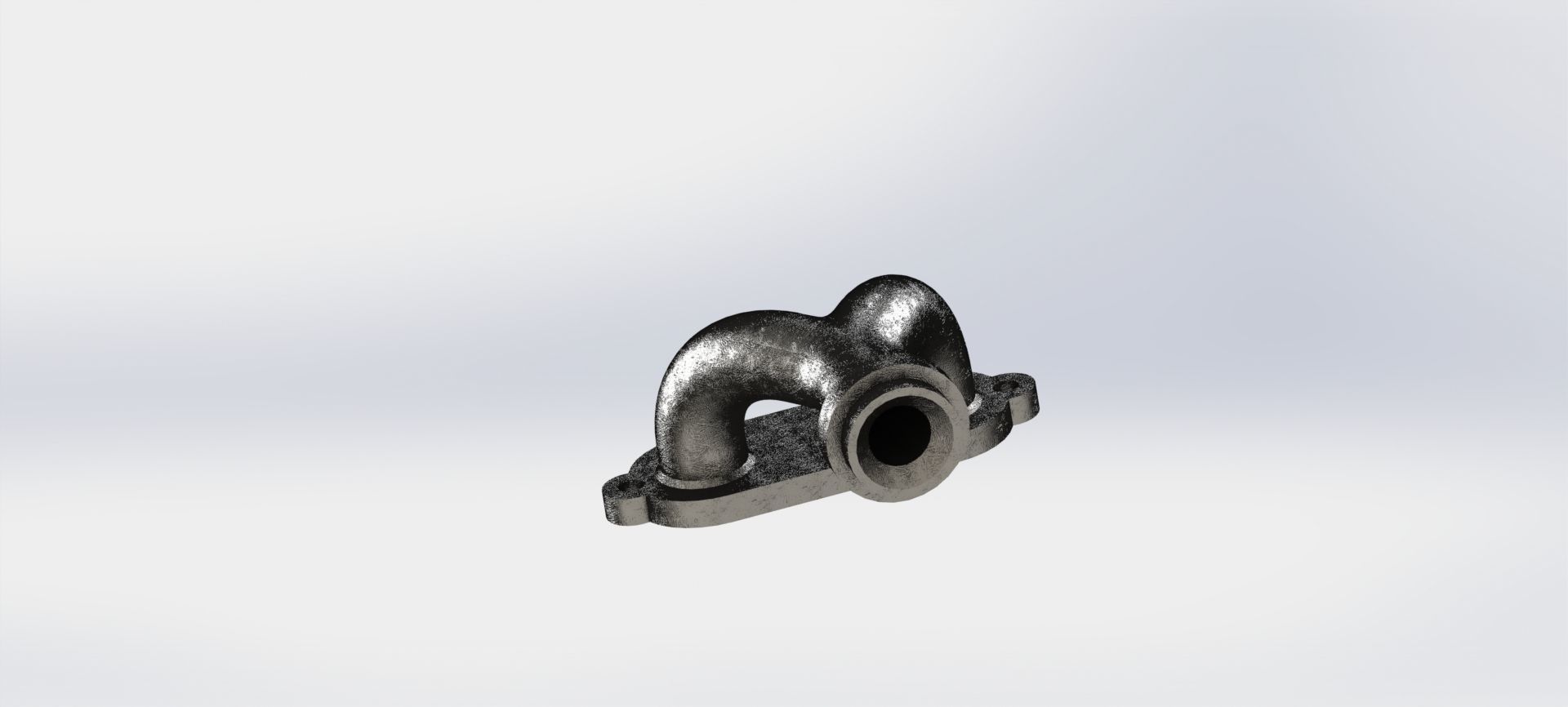 Pipe With Flange 3D model | CGTrader