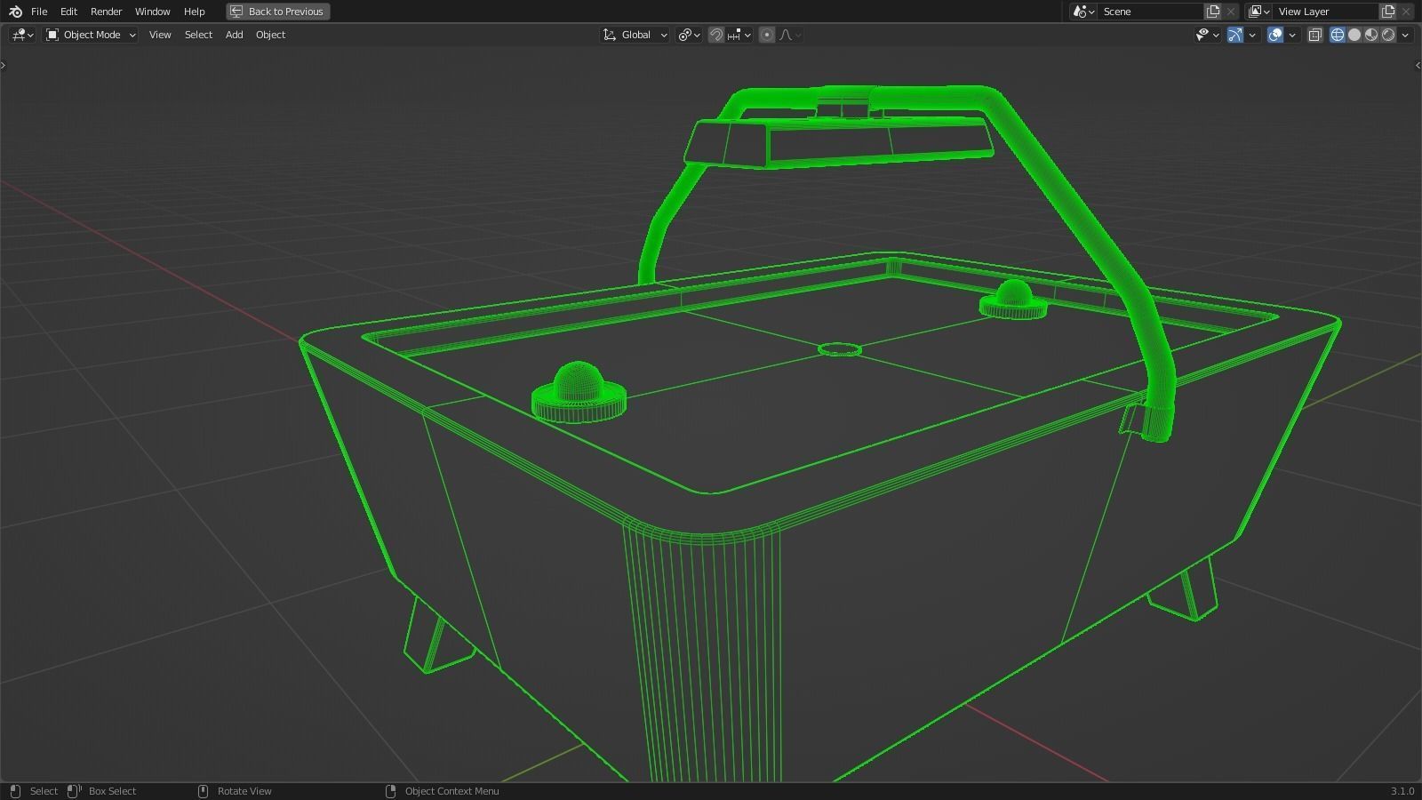 Air Hockey Table 3D model | CGTrader