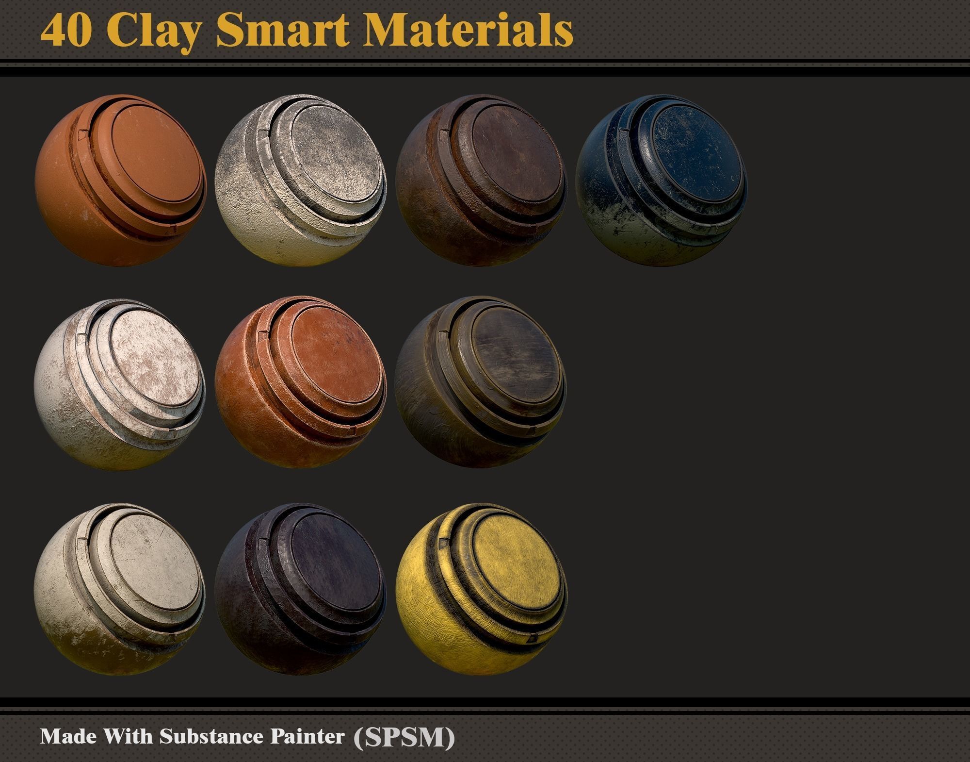40 Clay Smart Materials Texture | CGTrader