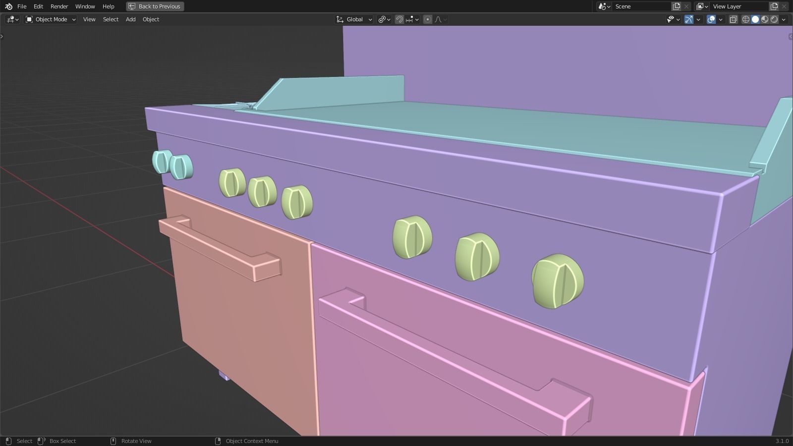 Kitchen range stove 3D model | CGTrader