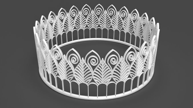 Tiara 3D model peacock crown 3D model | CGTrader