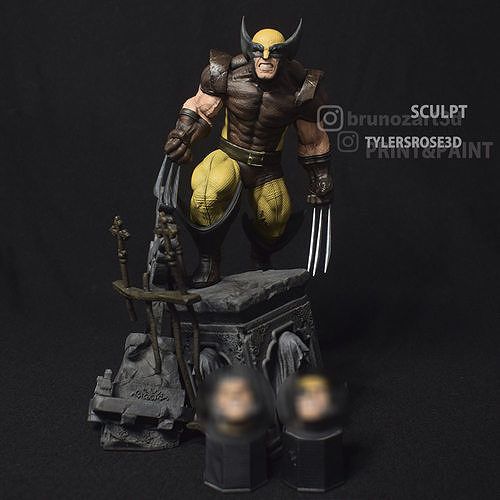 Wolverine 3D model 3D printable | CGTrader