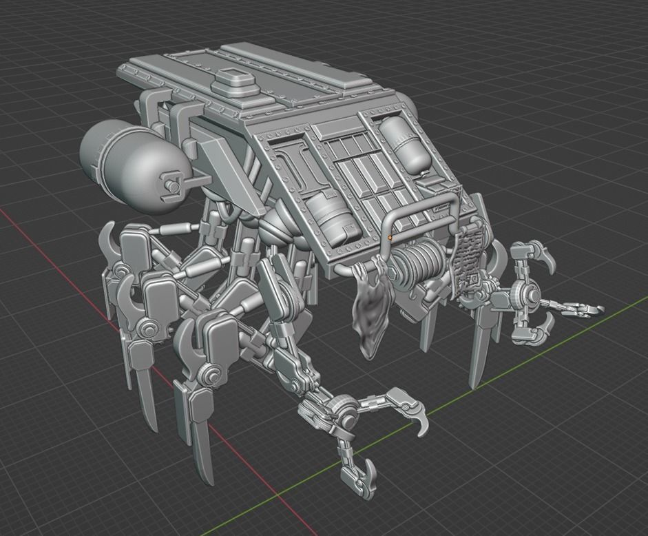 Swampwalker Mech 3D model 3D printable | CGTrader