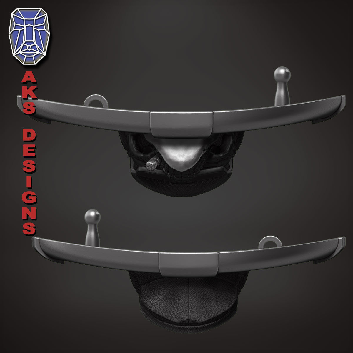 skull Belt buckle Gangster version 2 3D model 3D printable | CGTrader