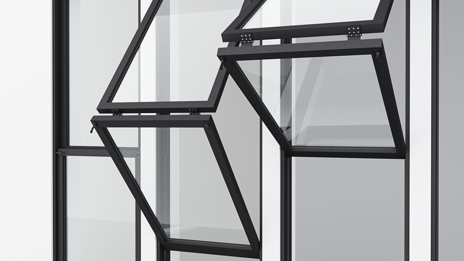 Collection Aluminium window x9 | CGTrader