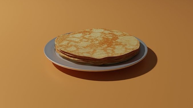 Pancake 3D model | CGTrader