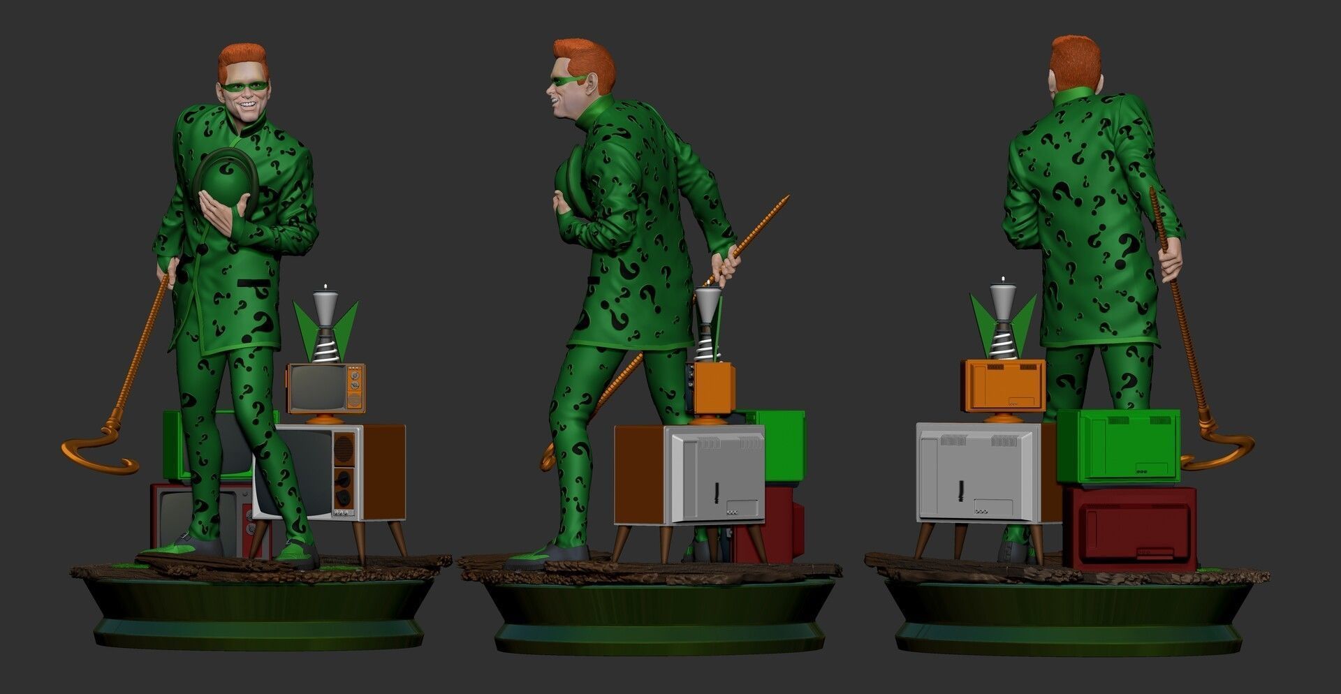 The Riddler Batman Forever 3D model 3D printable | CGTrader