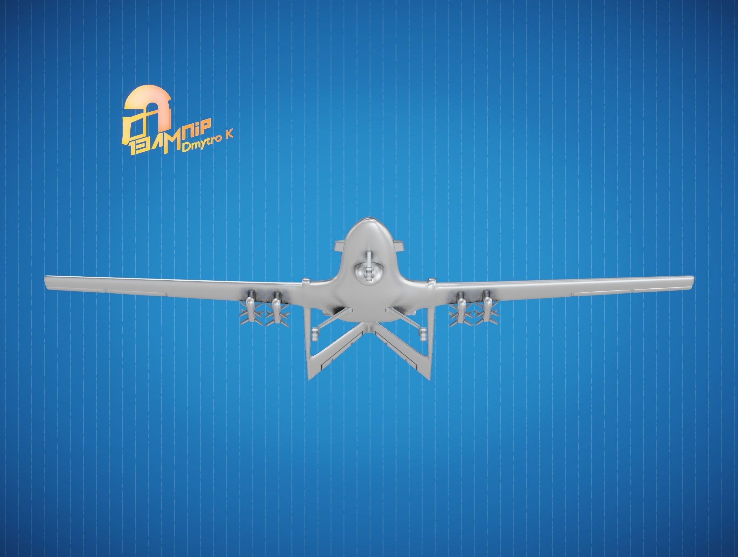 Bayraktar TB2 UAV 3D model 3D printable | CGTrader