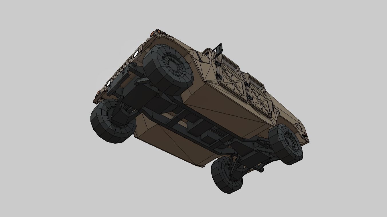 3D model Humvee Low Poly VR / AR / low-poly | CGTrader
