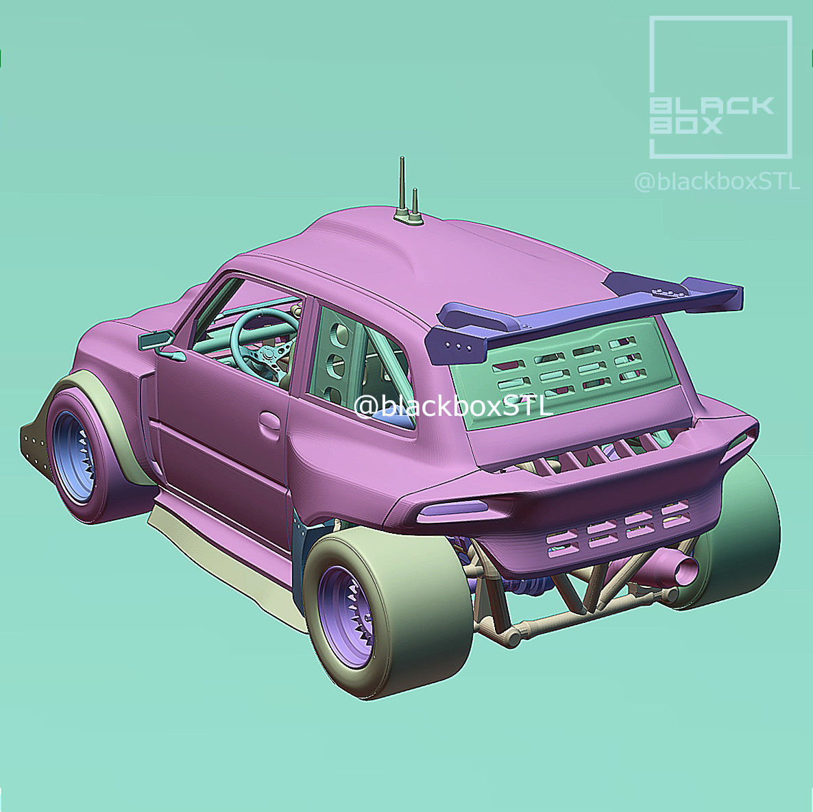 Time Attack Keicar FULL MODELKIT 1-24 3D model 3D printable | CGTrader