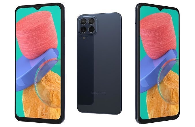 Samsung Galaxy M33 Blue 3D model | CGTrader