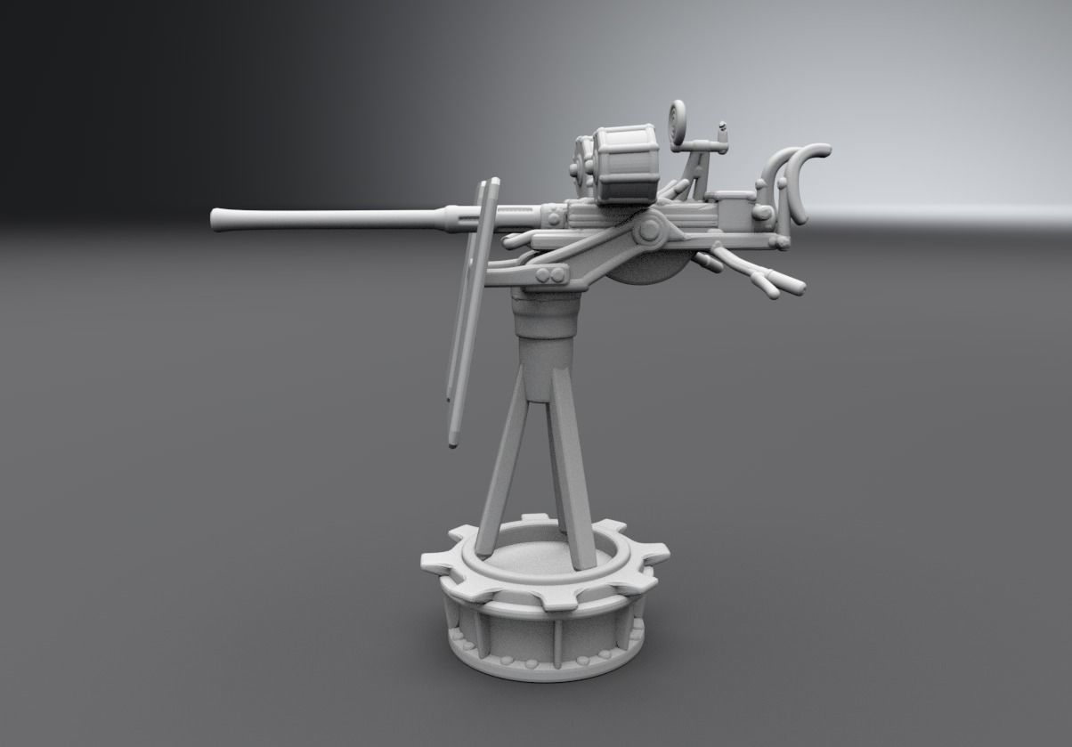 Oerlikon 20mm scale model 3D model 3D printable | CGTrader