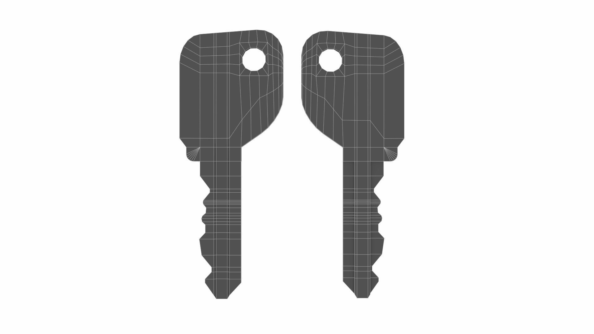 Flat key collection 3D model | CGTrader