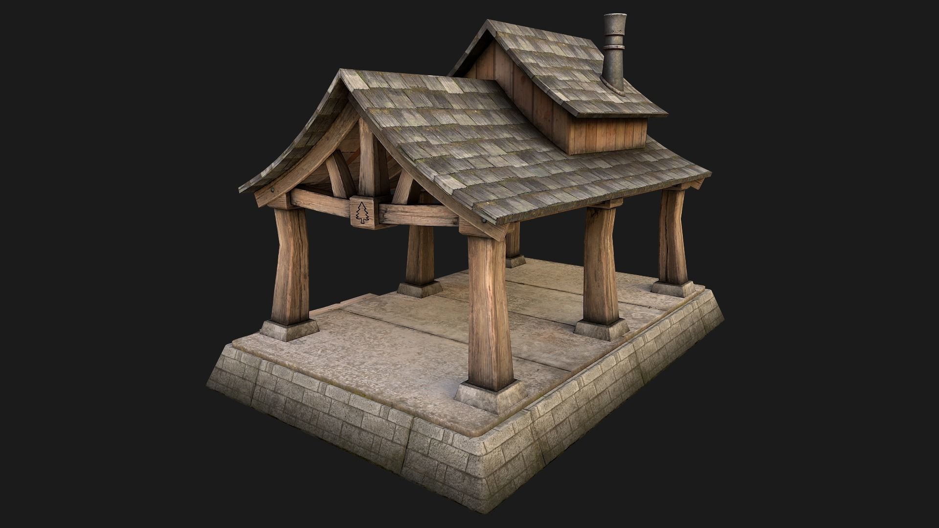 3D model Medieval Storage VR / AR / low-poly | CGTrader