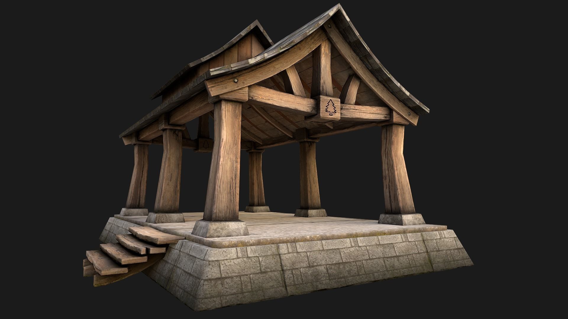 3D model Medieval Storage VR / AR / low-poly | CGTrader