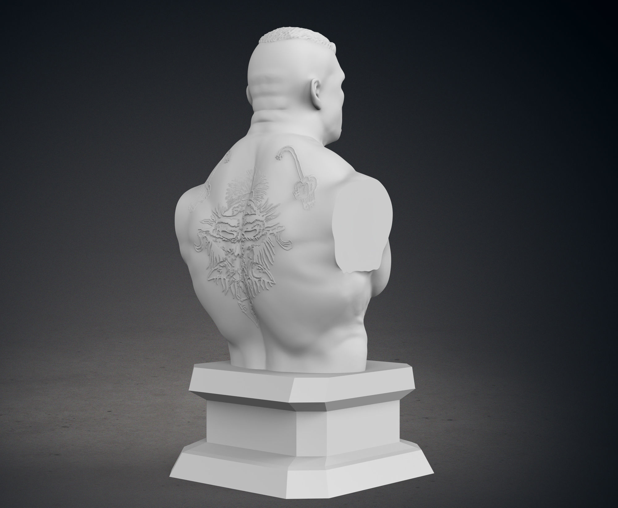 Classic WWE Pack Busts - The Rock - Triple H - Brock Lesnar 3D model 3D ...