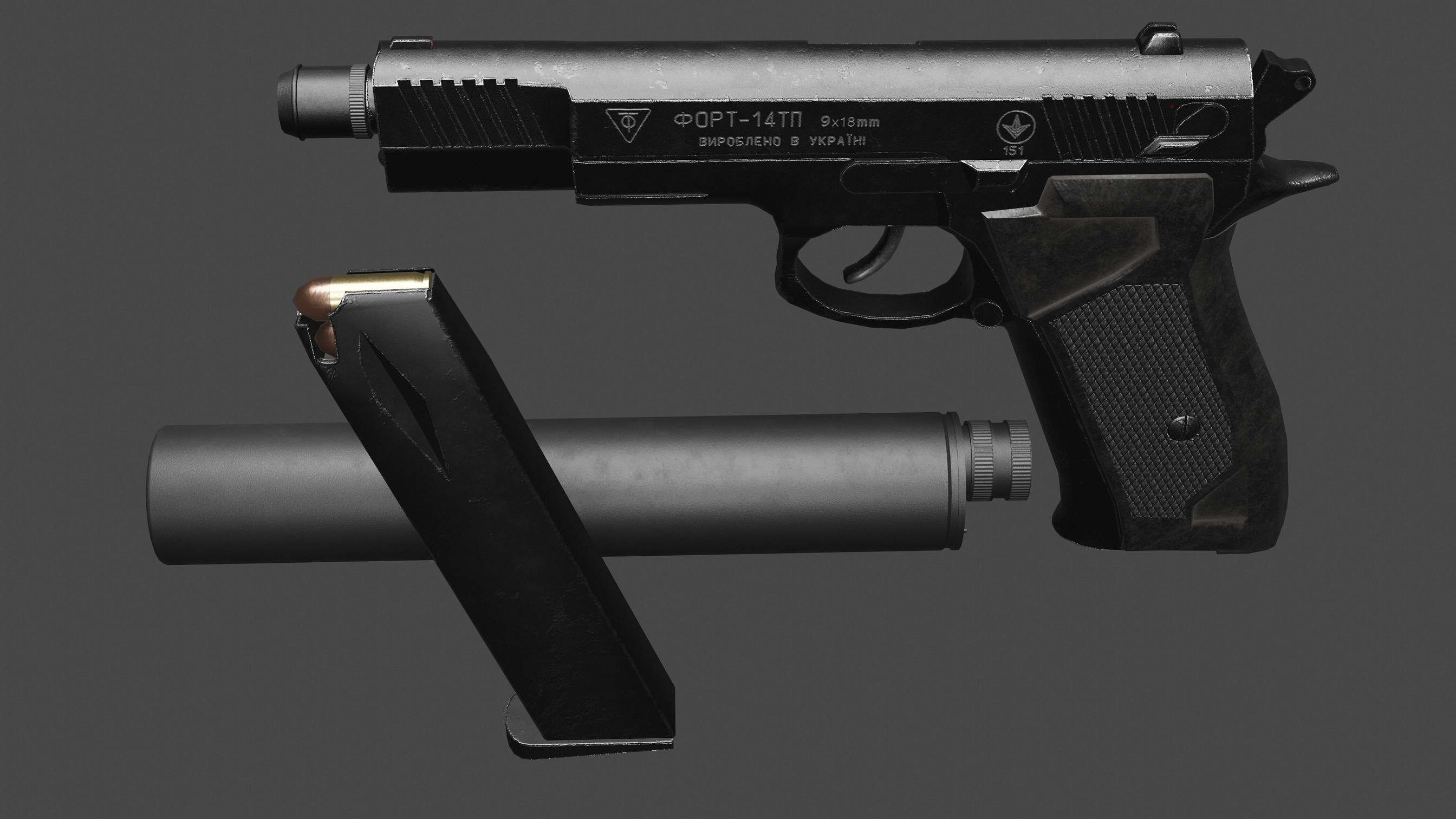 3D model Fort-14 Pistol VR / AR / low-poly | CGTrader
