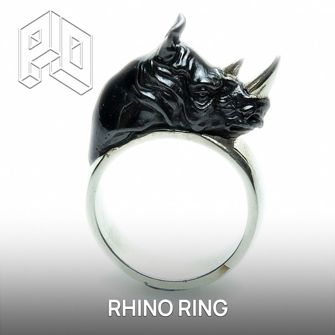 Rhino Ring - Statement Ring - 3d Printable 3D model 3D printable | CGTrader