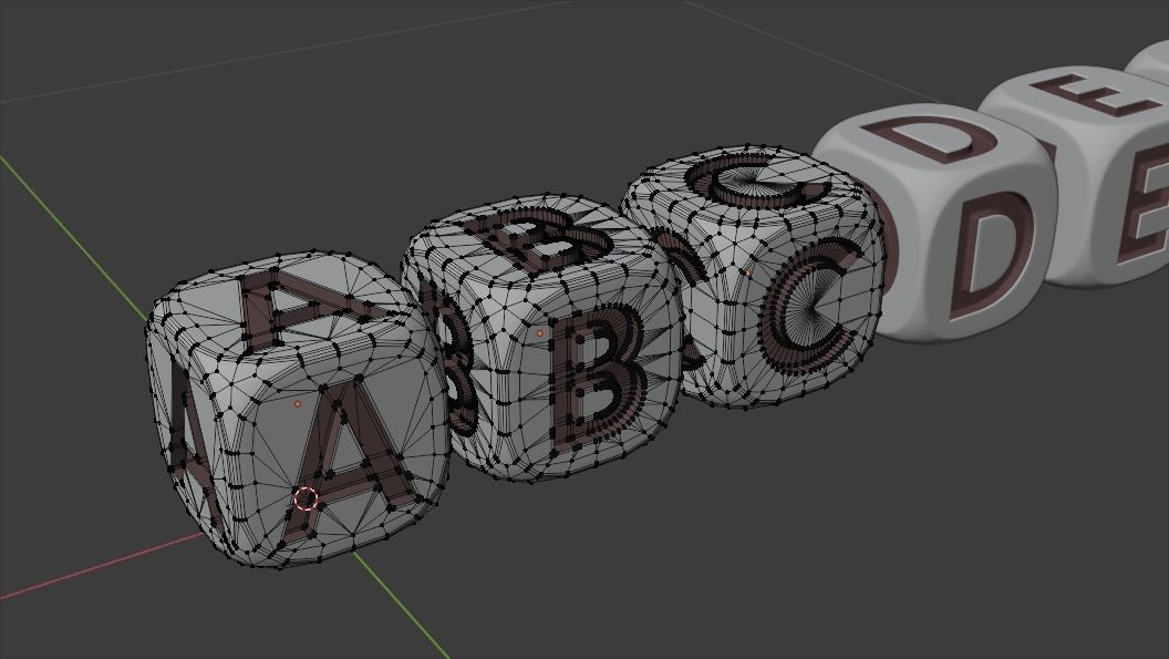 3D model Lettered Dice - Alphabet VR / AR / low-poly | CGTrader