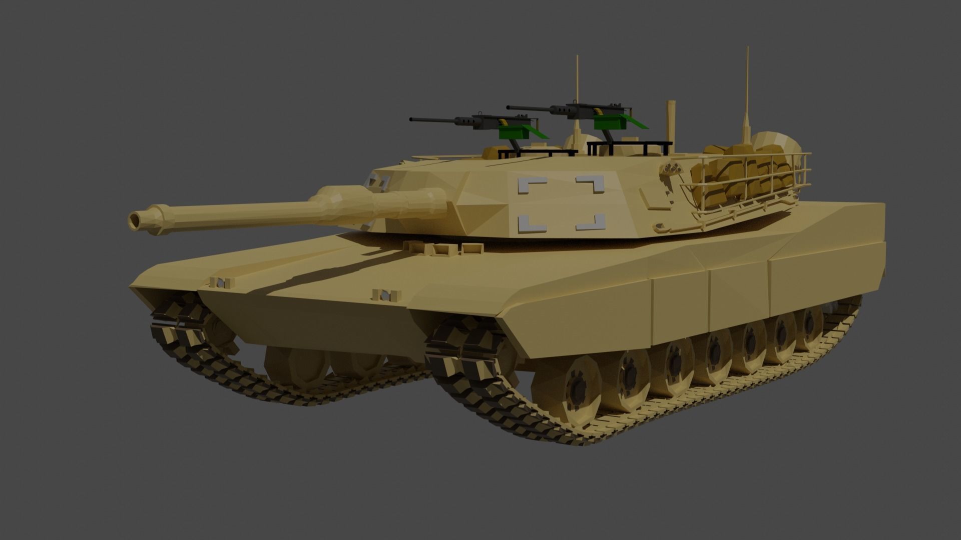 M1 Abrams low poly free VR / AR / low-poly 3D model | CGTrader