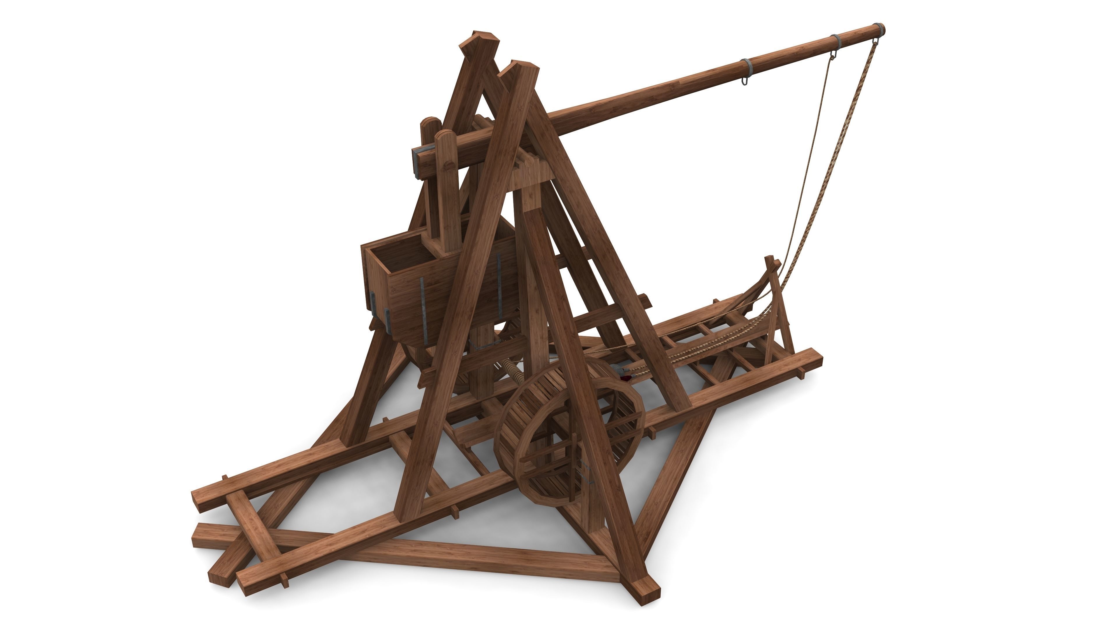 Medieval Trebuchet 3D model | CGTrader