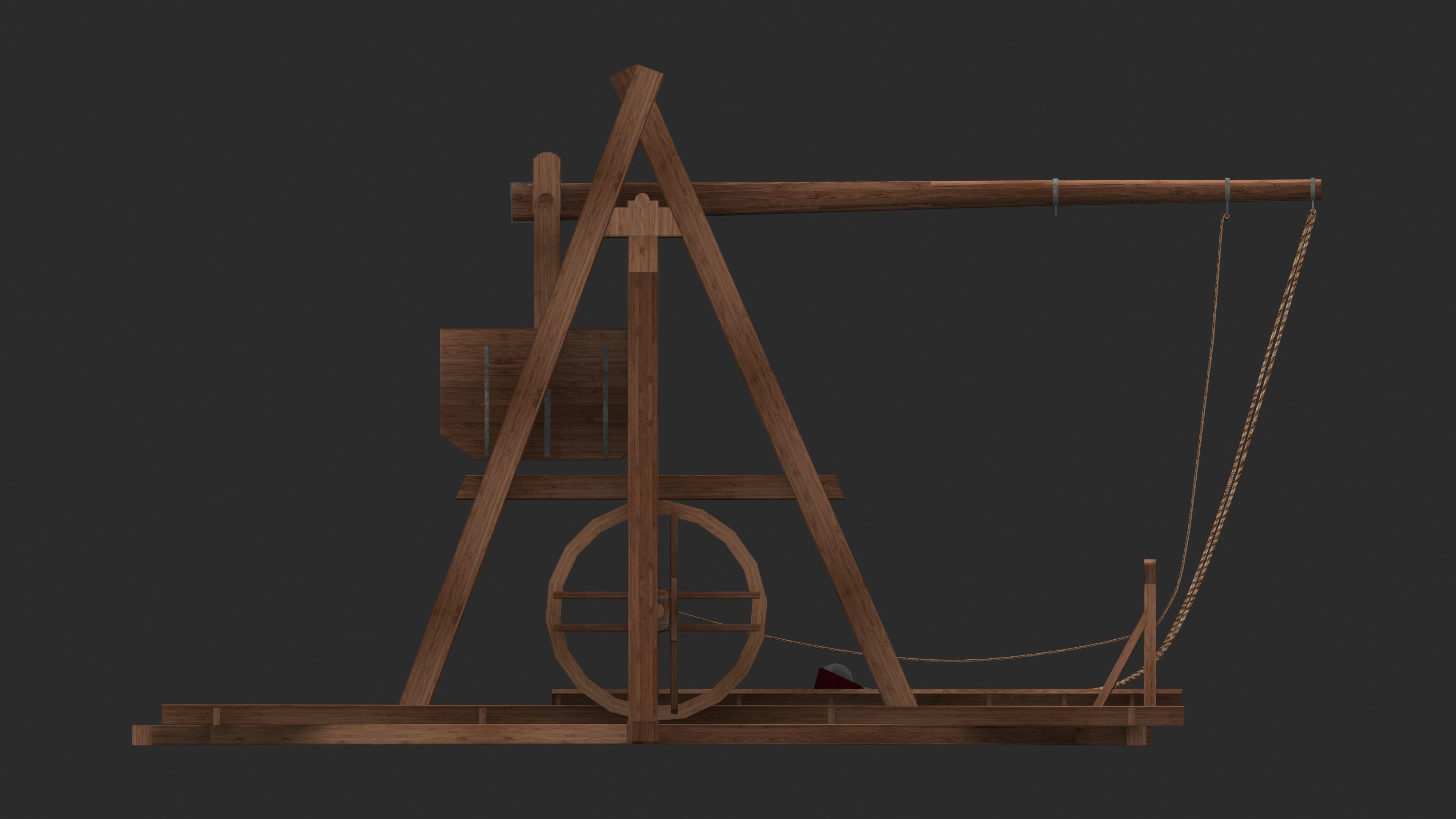 Medieval Trebuchet 3D model | CGTrader