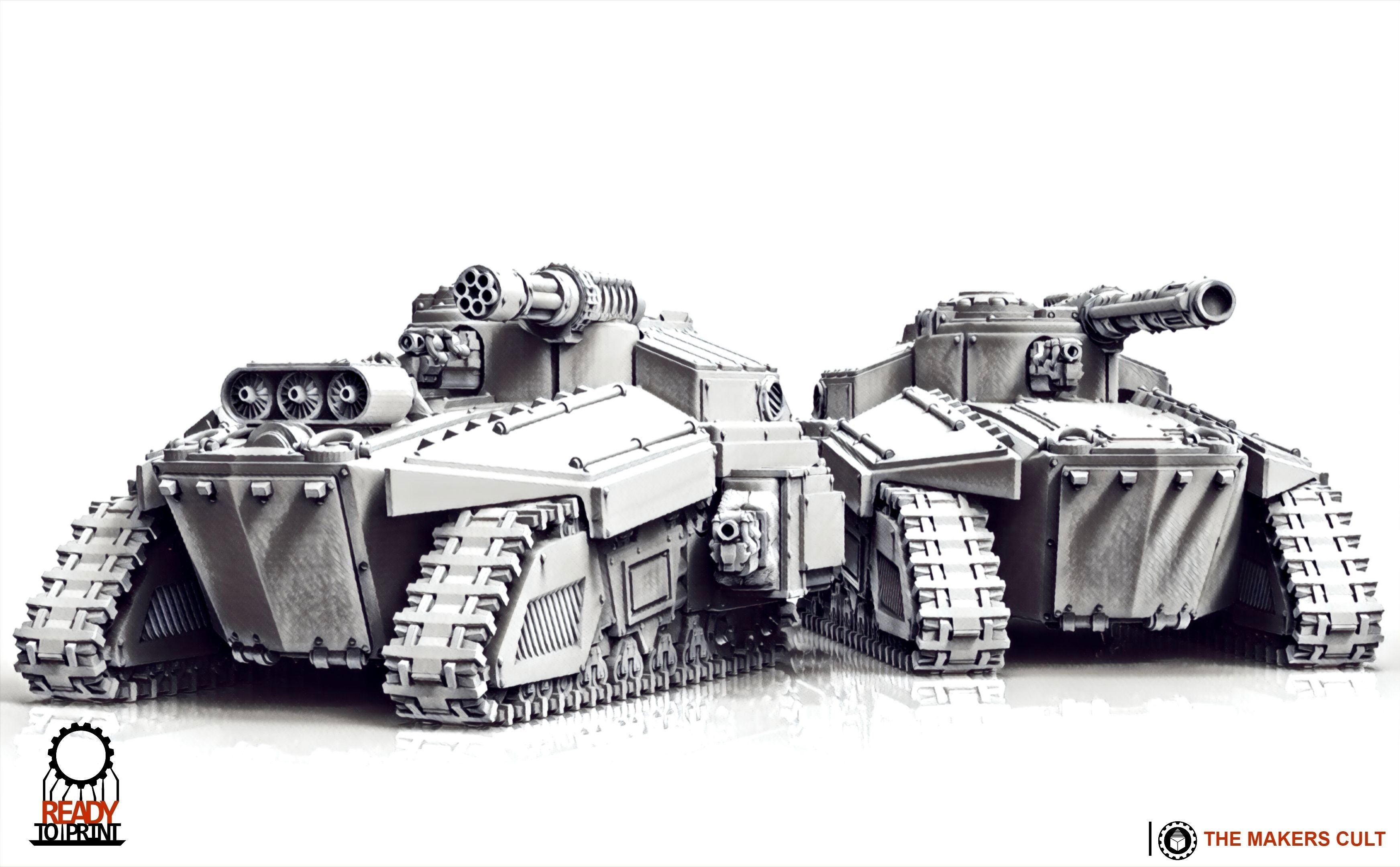 Cyberzerkers - Battle Tank 3D model 3D printable | CGTrader