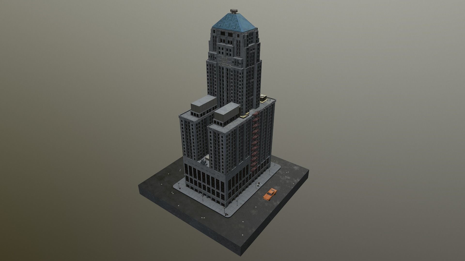 Wayne Tower - Batman Begins 3D model | CGTrader