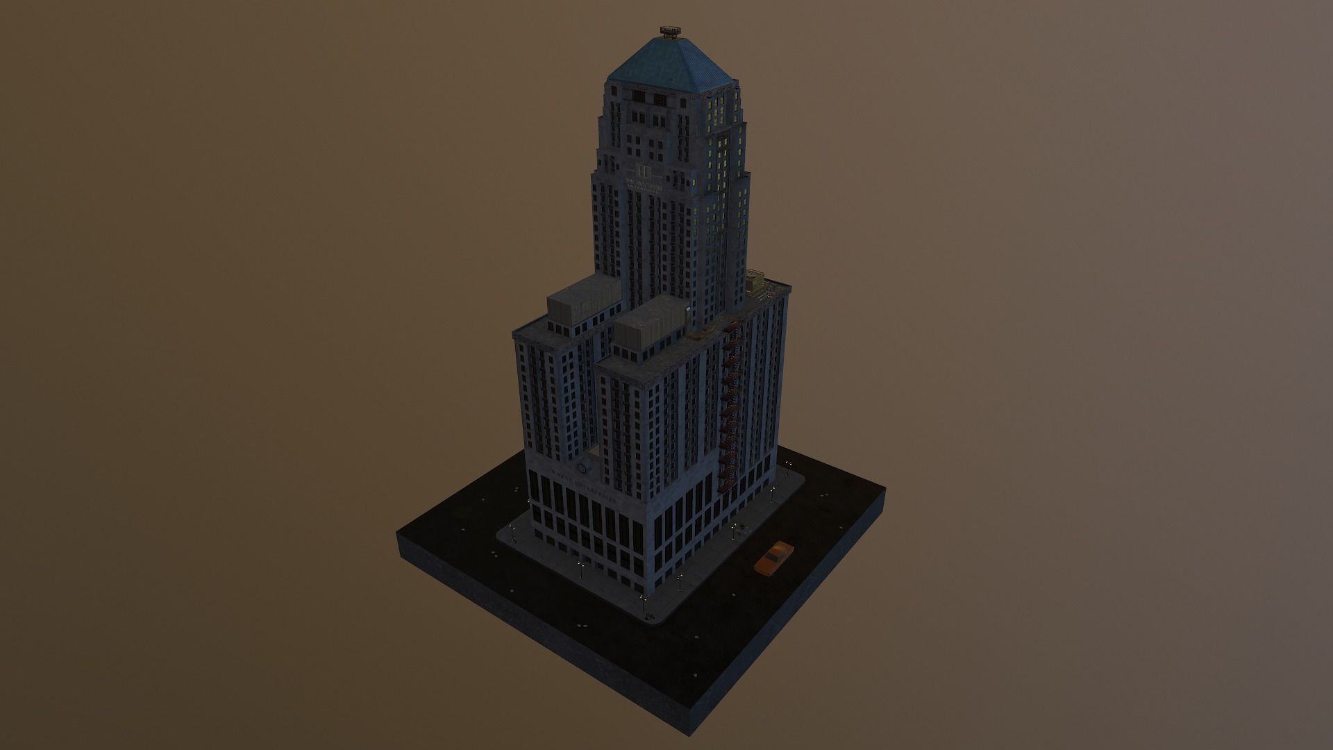Wayne Tower - Batman Begins 3D model | CGTrader