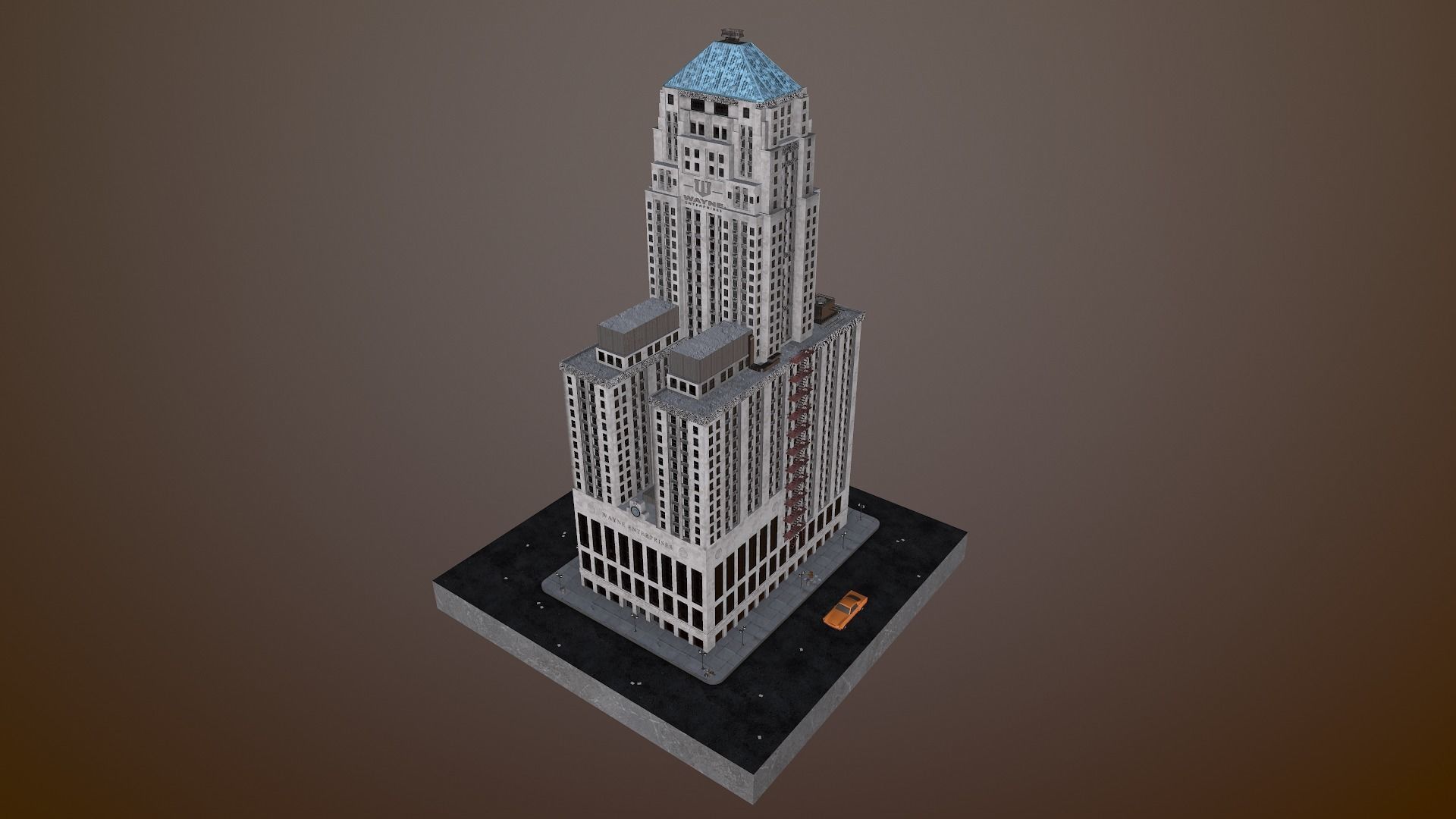 Wayne Tower - Batman Begins 3D model | CGTrader