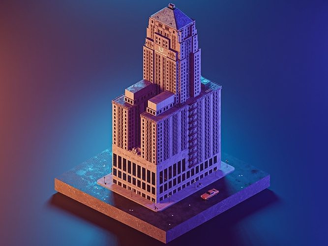 Wayne Tower - Batman Begins 3D model | CGTrader