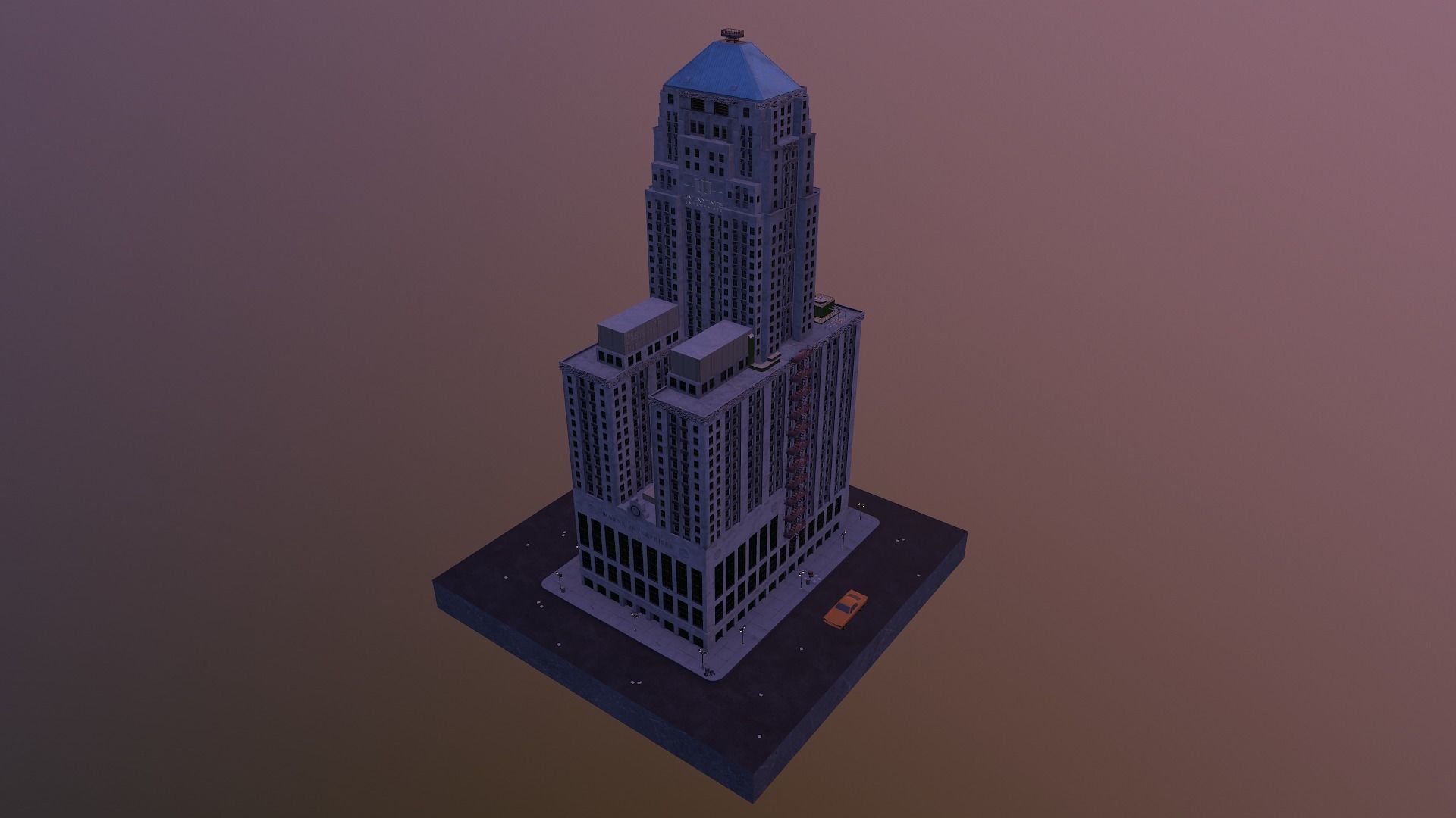 Wayne Tower - Batman Begins 3D model | CGTrader