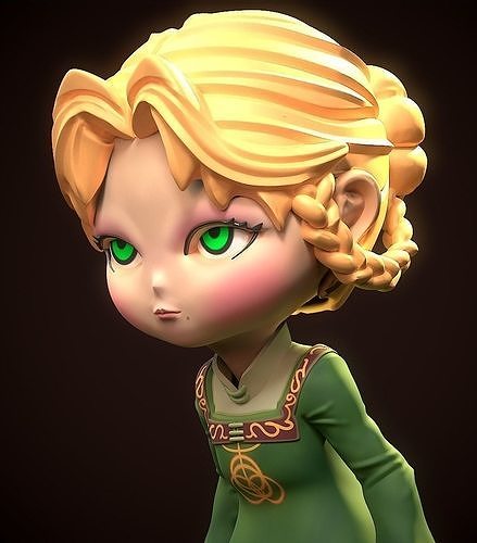 Rya Chibi Elden ring 3D model 3D printable | CGTrader