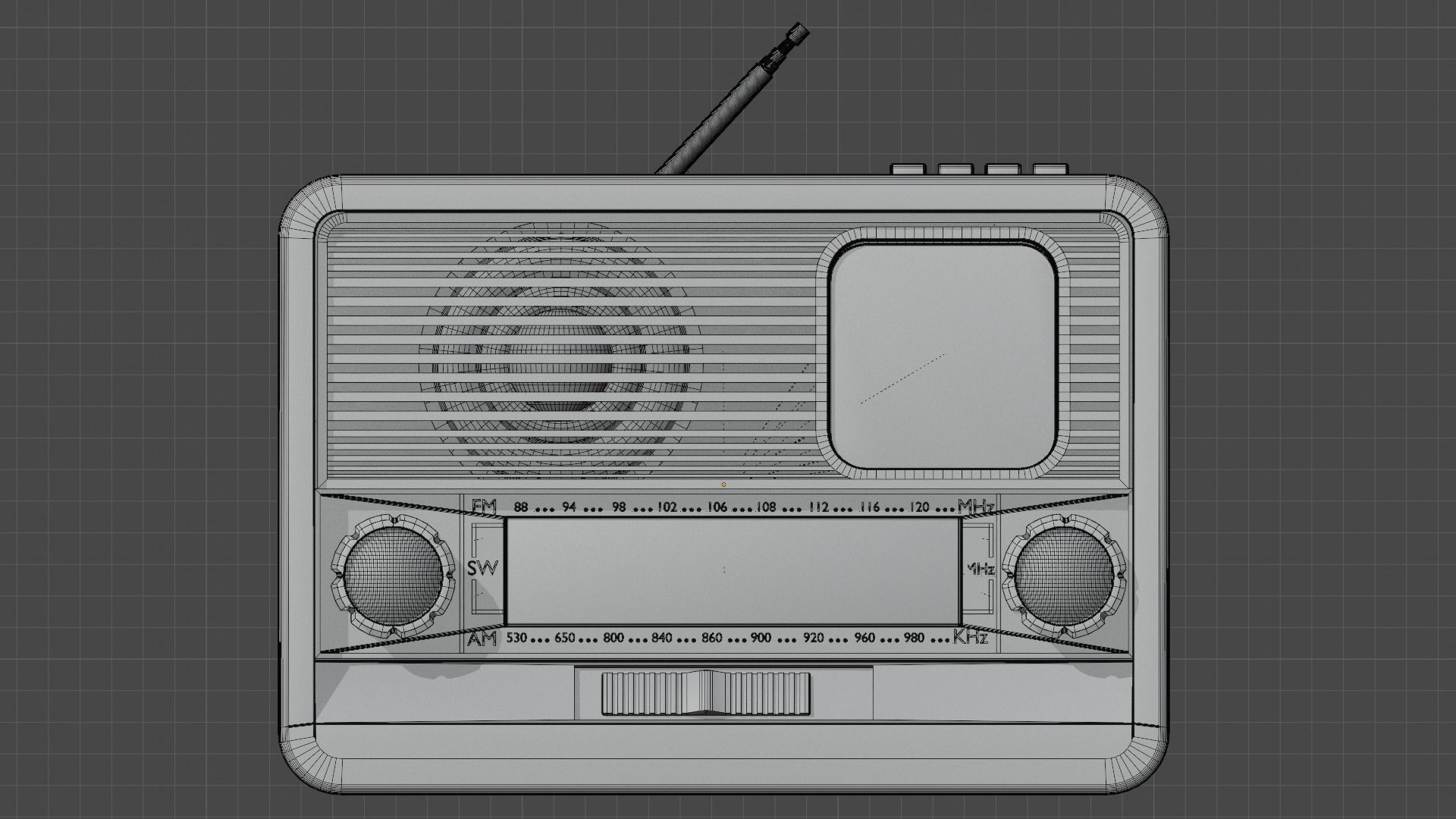 a old Radio free 3D model | CGTrader