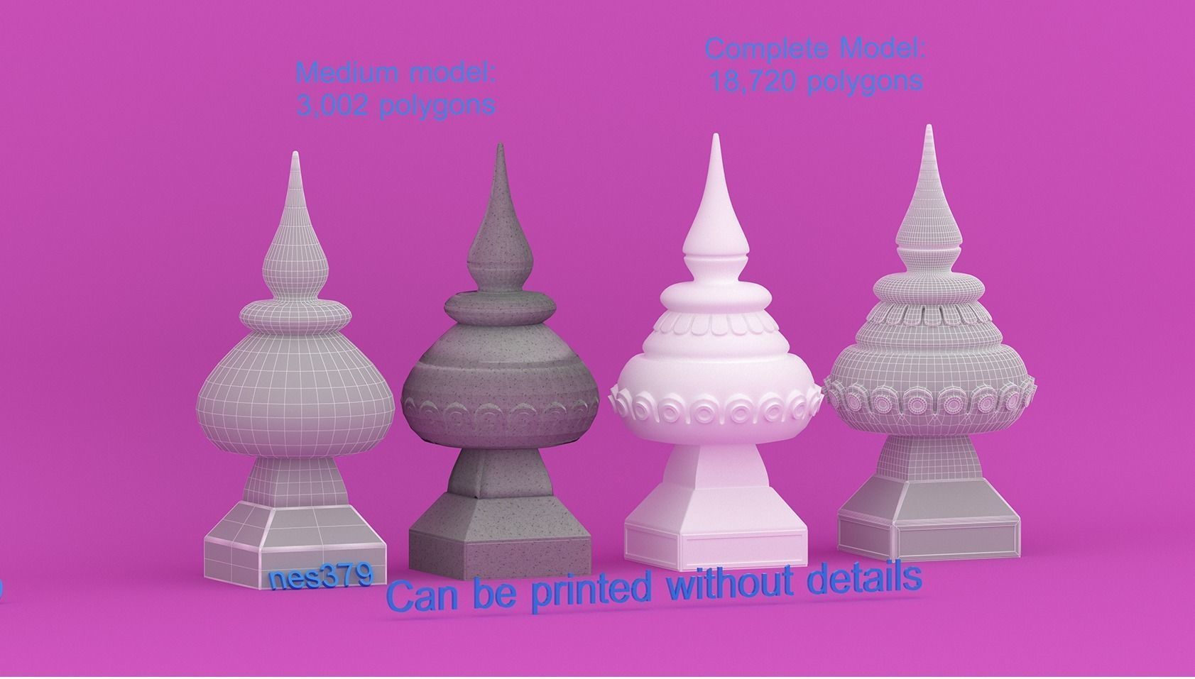 Simple sculpture Mojo 3D model 3D printable | CGTrader