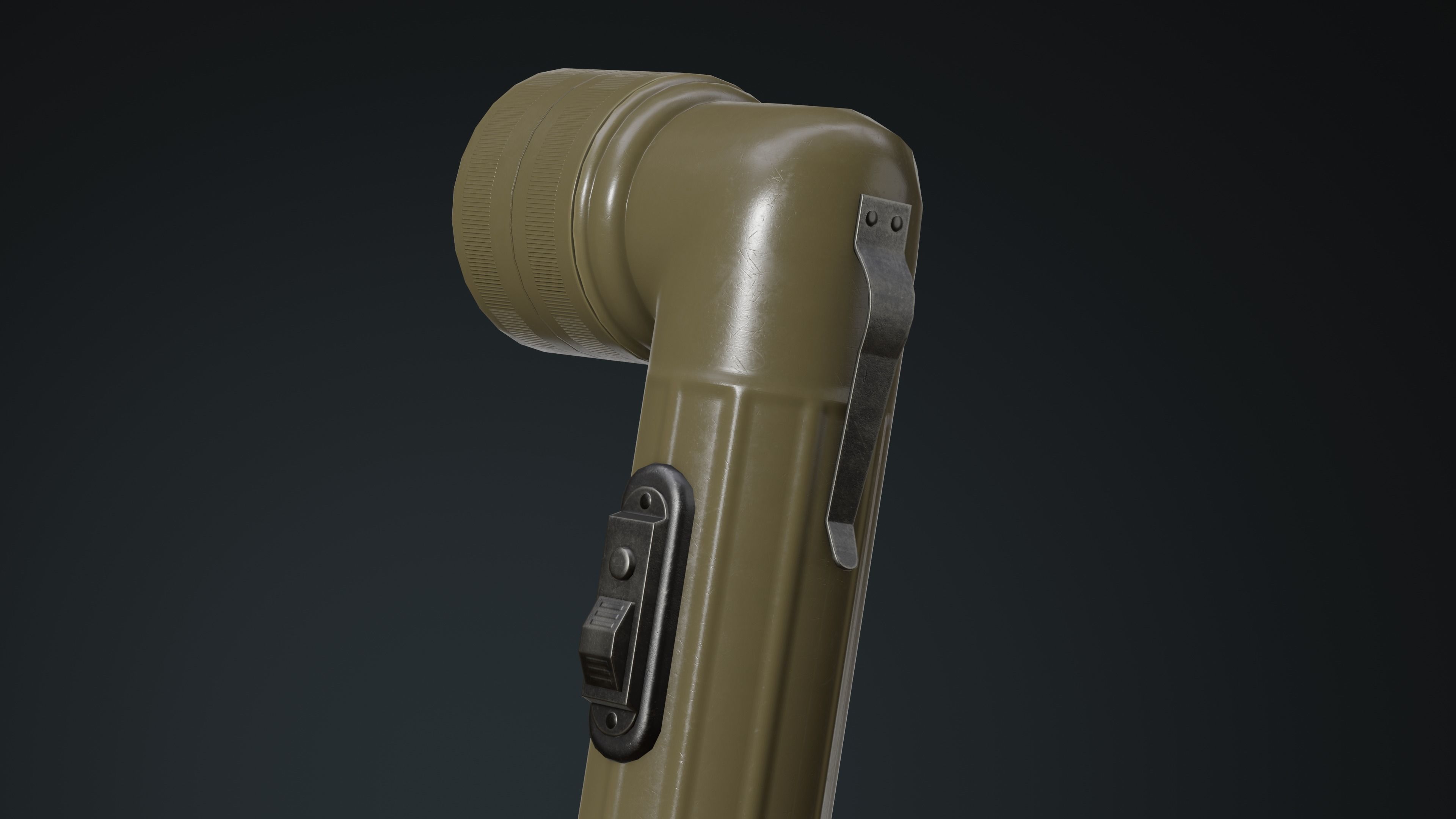 3D model Military Flashlight VR / AR / low-poly | CGTrader