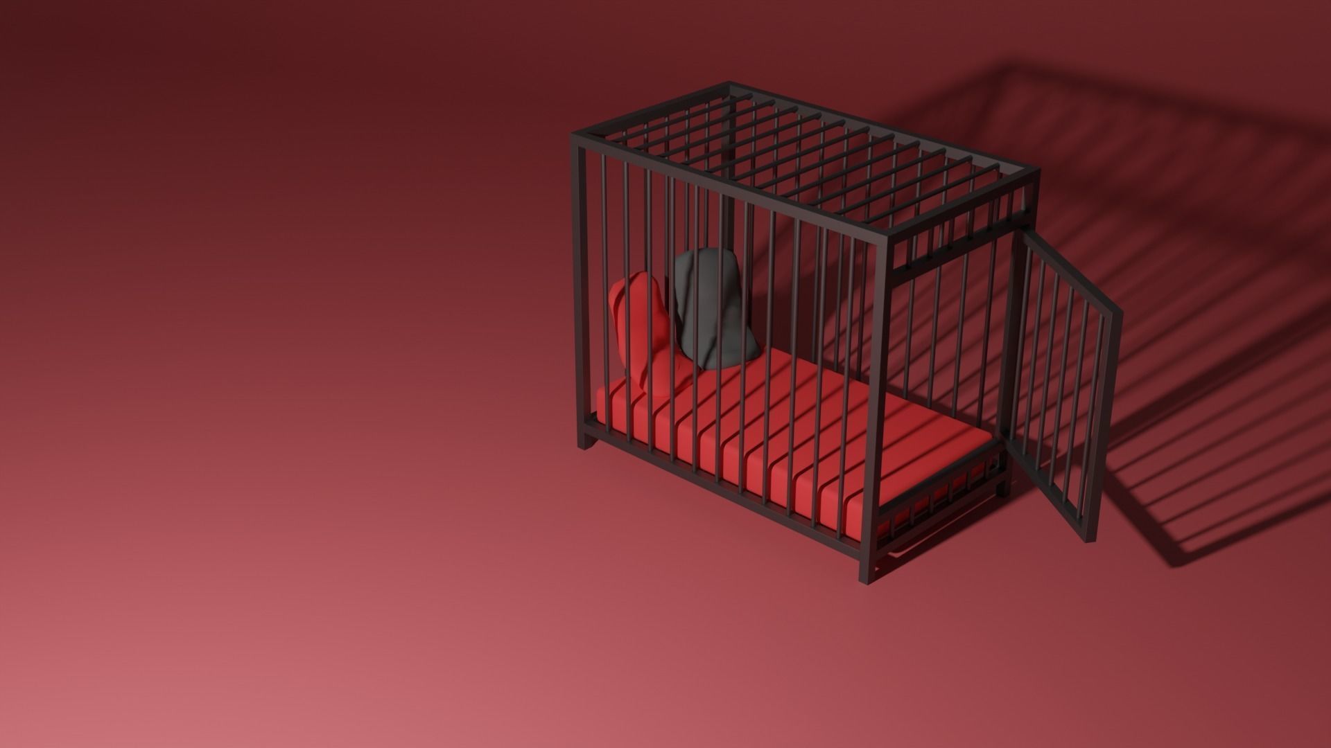 Cage bed 3D model | CGTrader