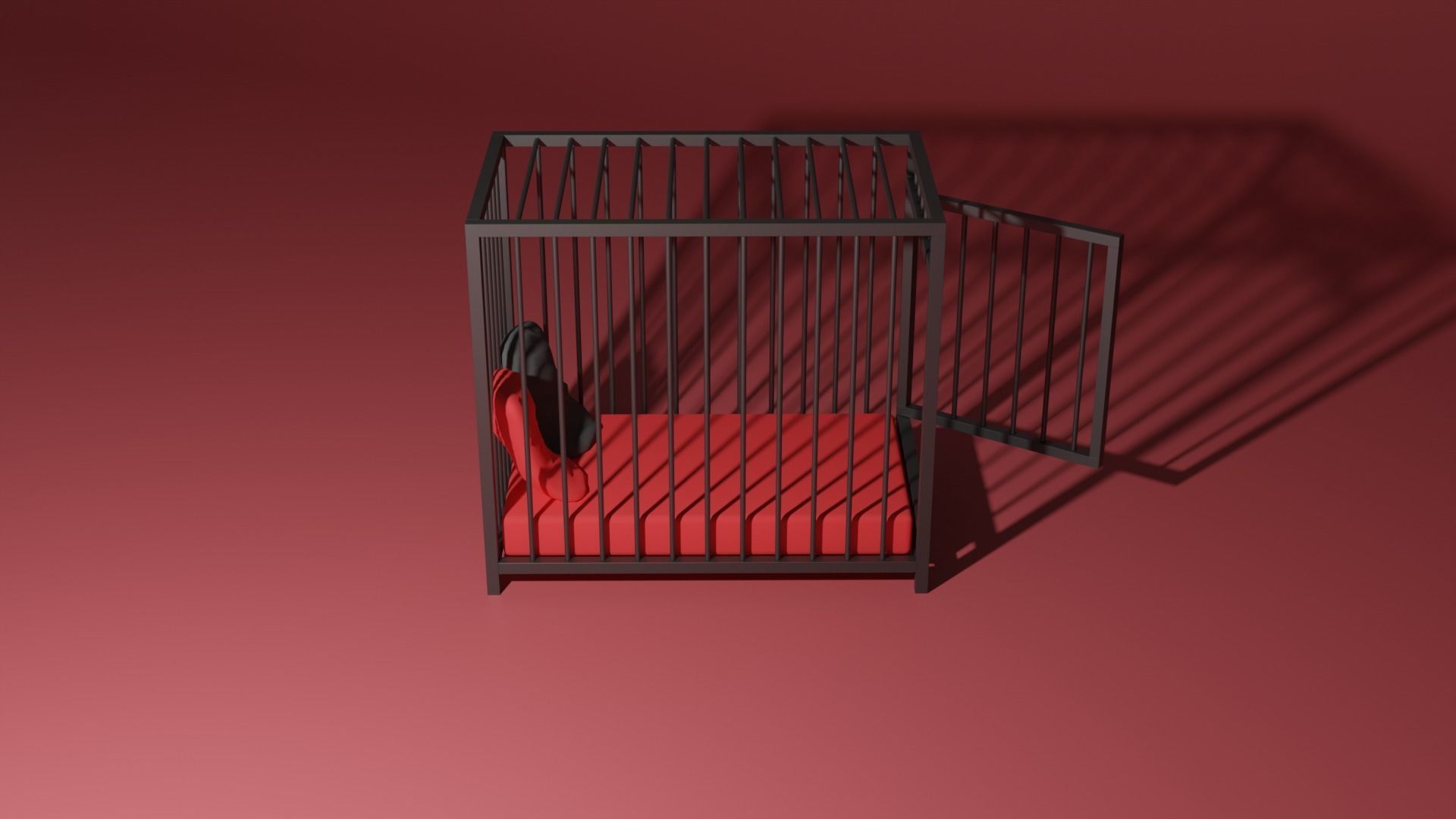 Cage bed 3D model | CGTrader