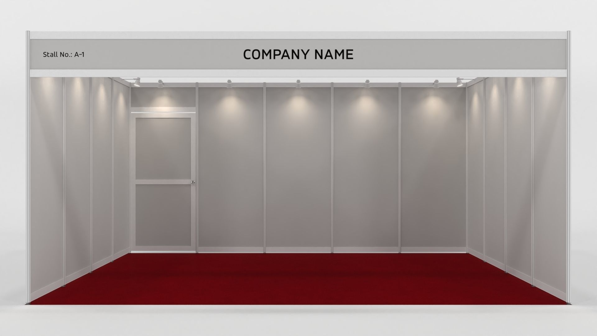 Octanorm Stall Setup 3D model | CGTrader